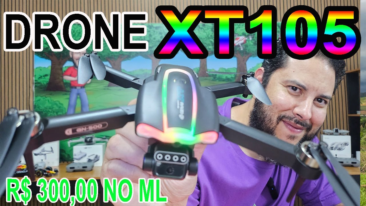 Drone XT105 Como ligar e configurar todas as funções do controle ...