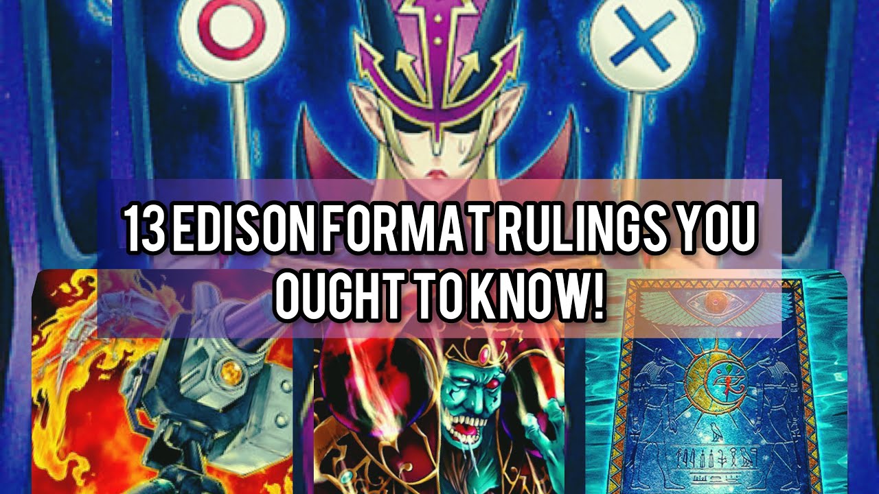 13 EDISON FORMAT RULINGS YOU OUGHT TO KNOW! - YouTube