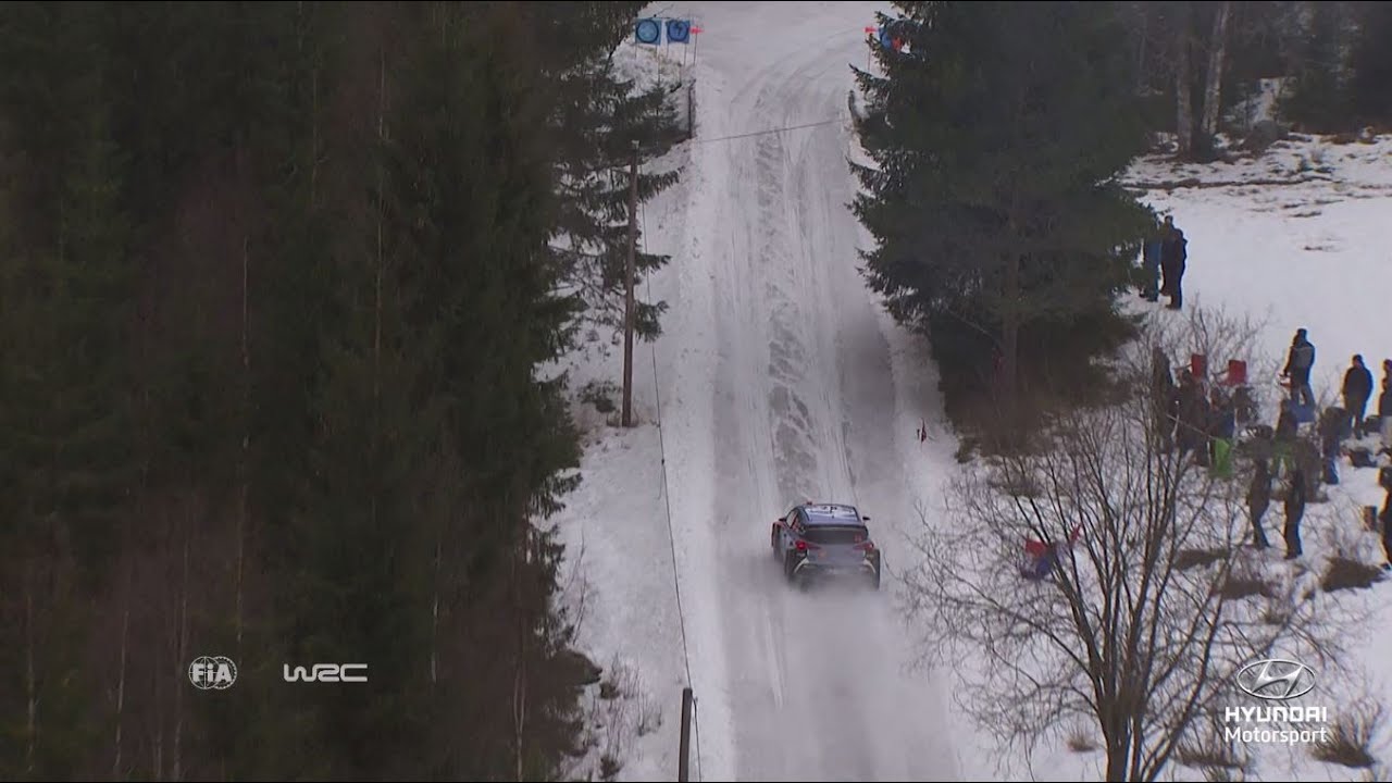 Rally Sweden Best of: Helicopter Shots - Hyundai Motorsport 2016 - YouTube