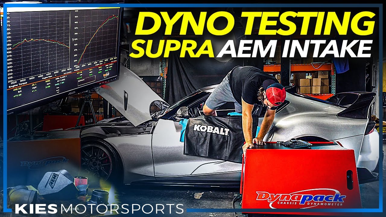 MYTHBUSTING the AEM A90 SUPRA INTAKE on the DYNO - YouTube