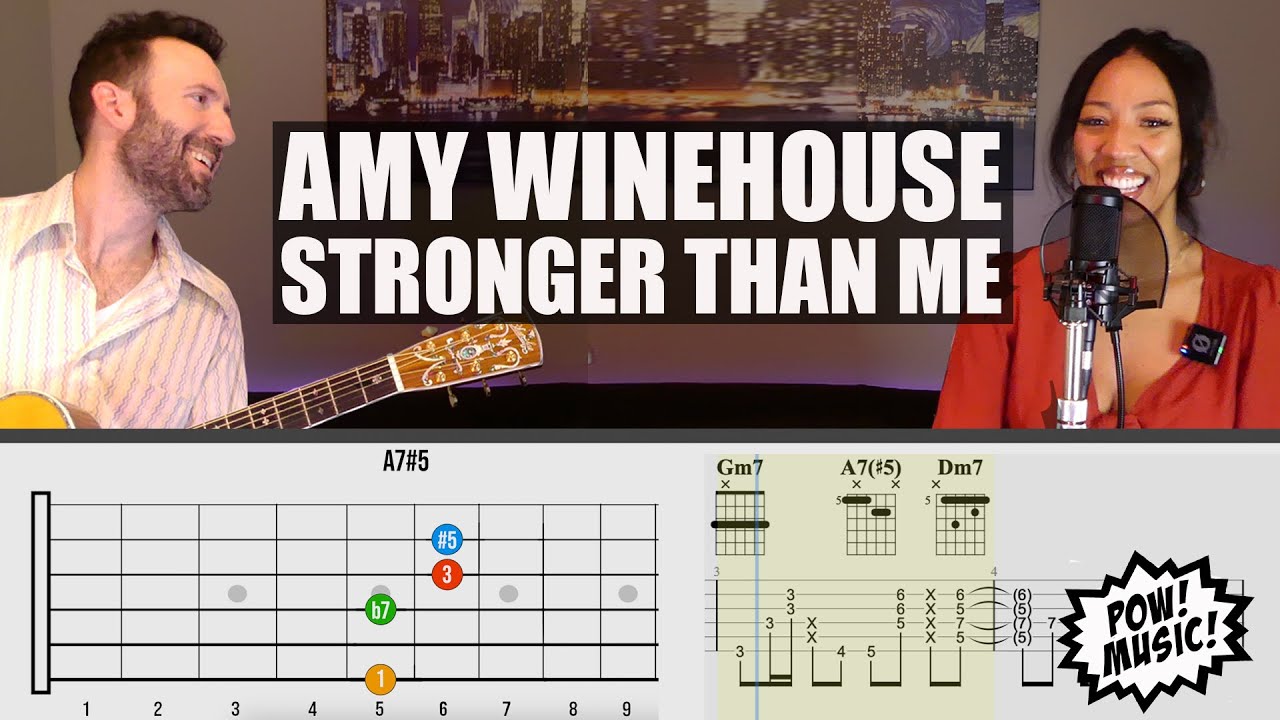 Stronger Than Me - Cover & Guitar Lesson with TAB - Amy Winehouse ...