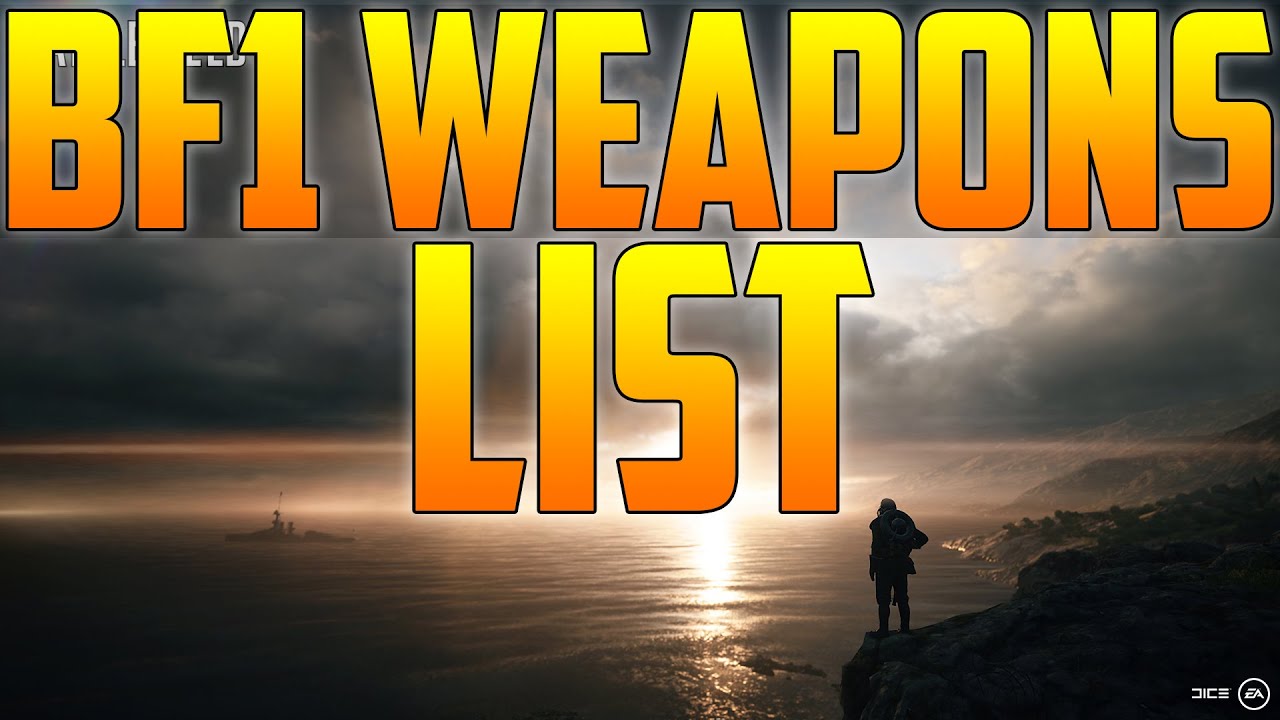 Battlefield 1 Weapons List! (Confirmed and Potential Weapons ...