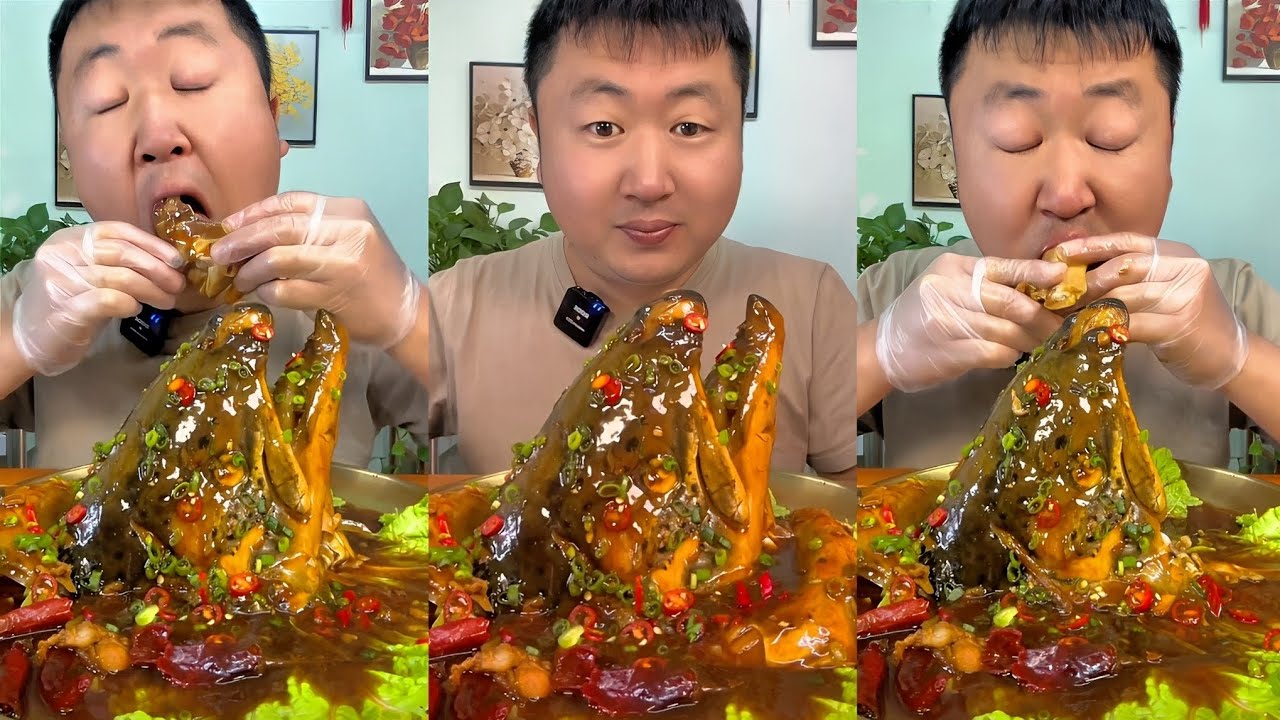 MUKBANG 먹방 EATING SHEEP HEAD COLLECTION chewy sounds | ASMR | chinese ...