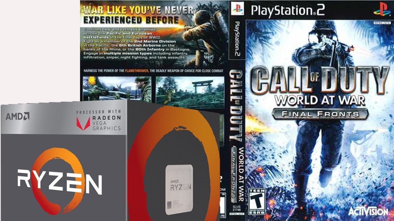 Ryzen 5 3400G | Call of Duty WAW PS2 Gameplay | PCSX2 PS2 Emulator ...