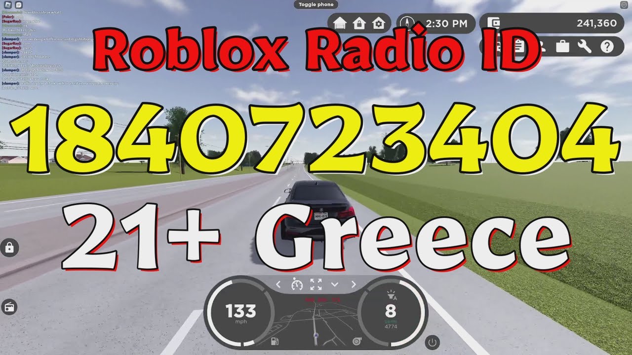 Greece Roblox Radio Codes/IDs - YouTube
