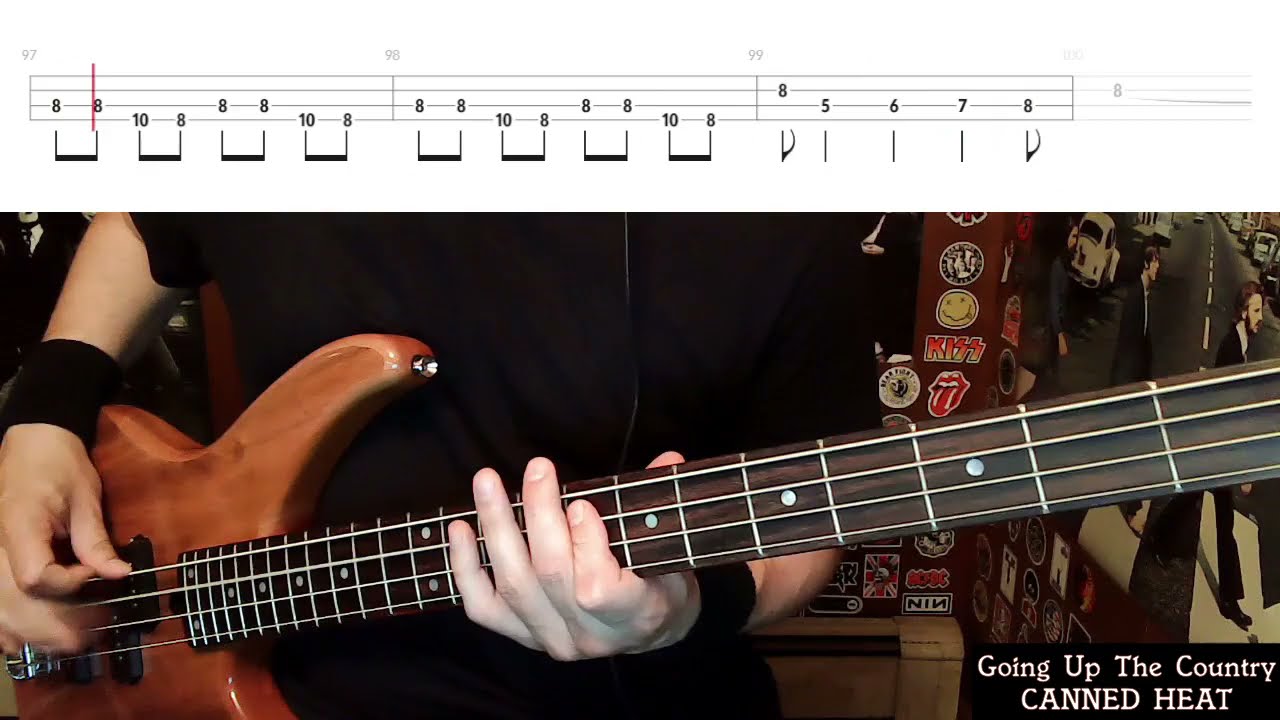 Going Up The Country by Canned Heat - Bass Cover with Tabs Play-Along ...