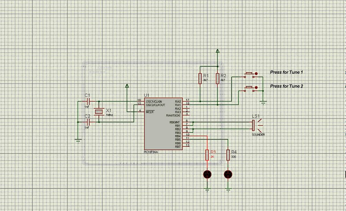 Door bell project on Proteus ISIS - changing the resistor - YouTube
