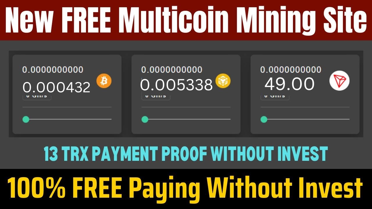 New Free Crypto Cloud Mining 2023 || New Free Multicoin Cloud Mining 2023 | Earn free crypto ...