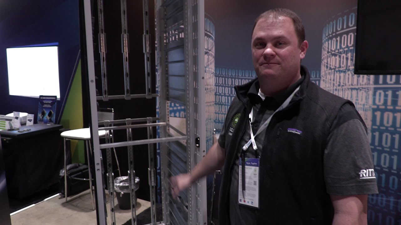 OCPSummit19 - Rittal booth 44OU OCP Rack - YouTube