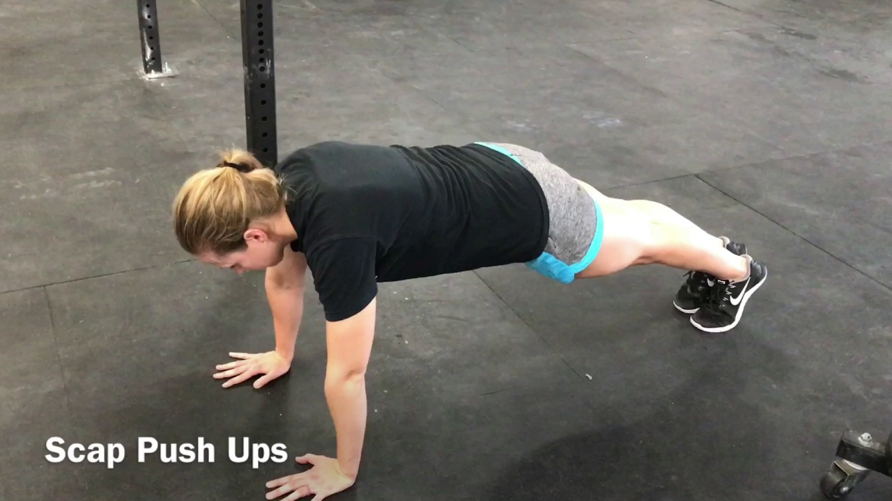 Scap Push Ups - YouTube