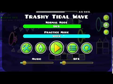 trying tp beat trashy tidal wavee - YouTube