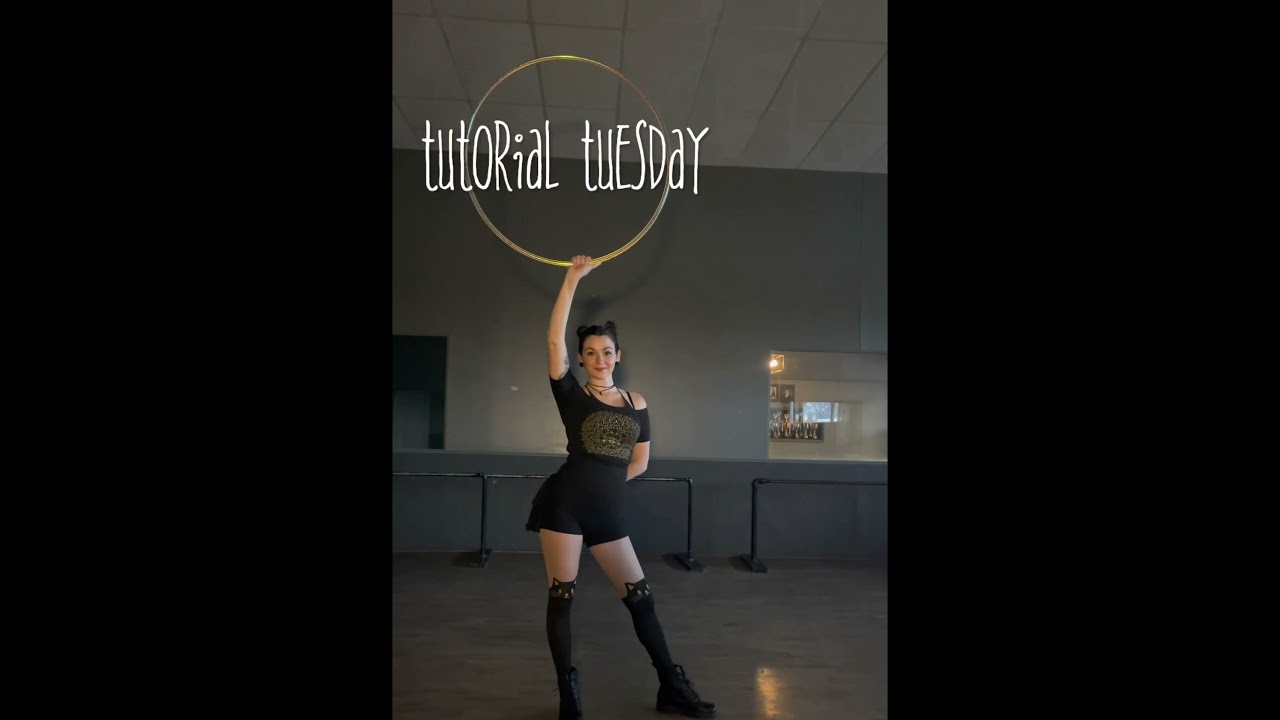 Hula hoop tutorial : 360 Slide - YouTube