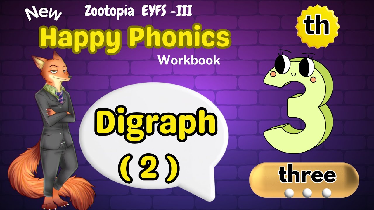 HAPPY PHONICS: Digraph|Two Letter one Sound|ch Sound |th Sound|ou Sound ...