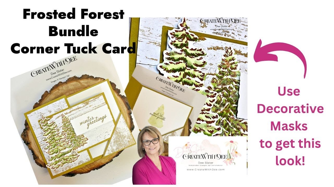 Frosted Forest by Stampin' UP! Corner Tuck Card - YouTube