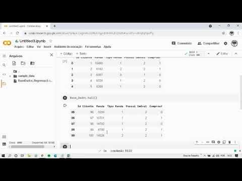 Curso Machine Learning - Regressão Logística- Python [ #03 Lendo os ...