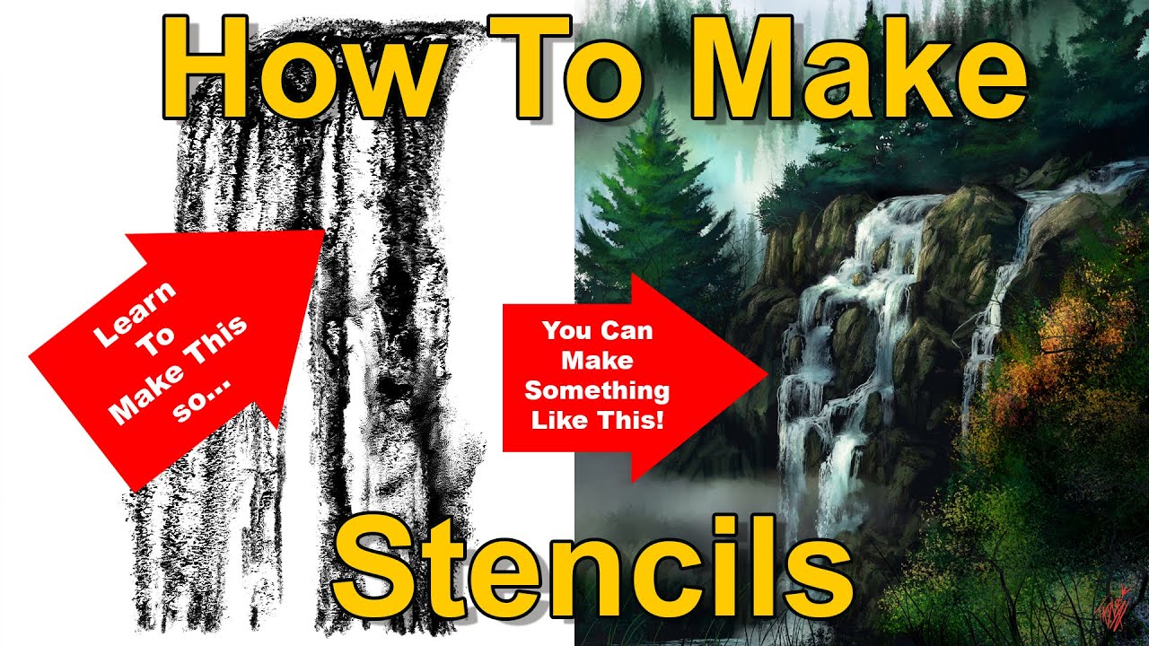How to Make Artrage Stencils for Dynamic Paintings - YouTube