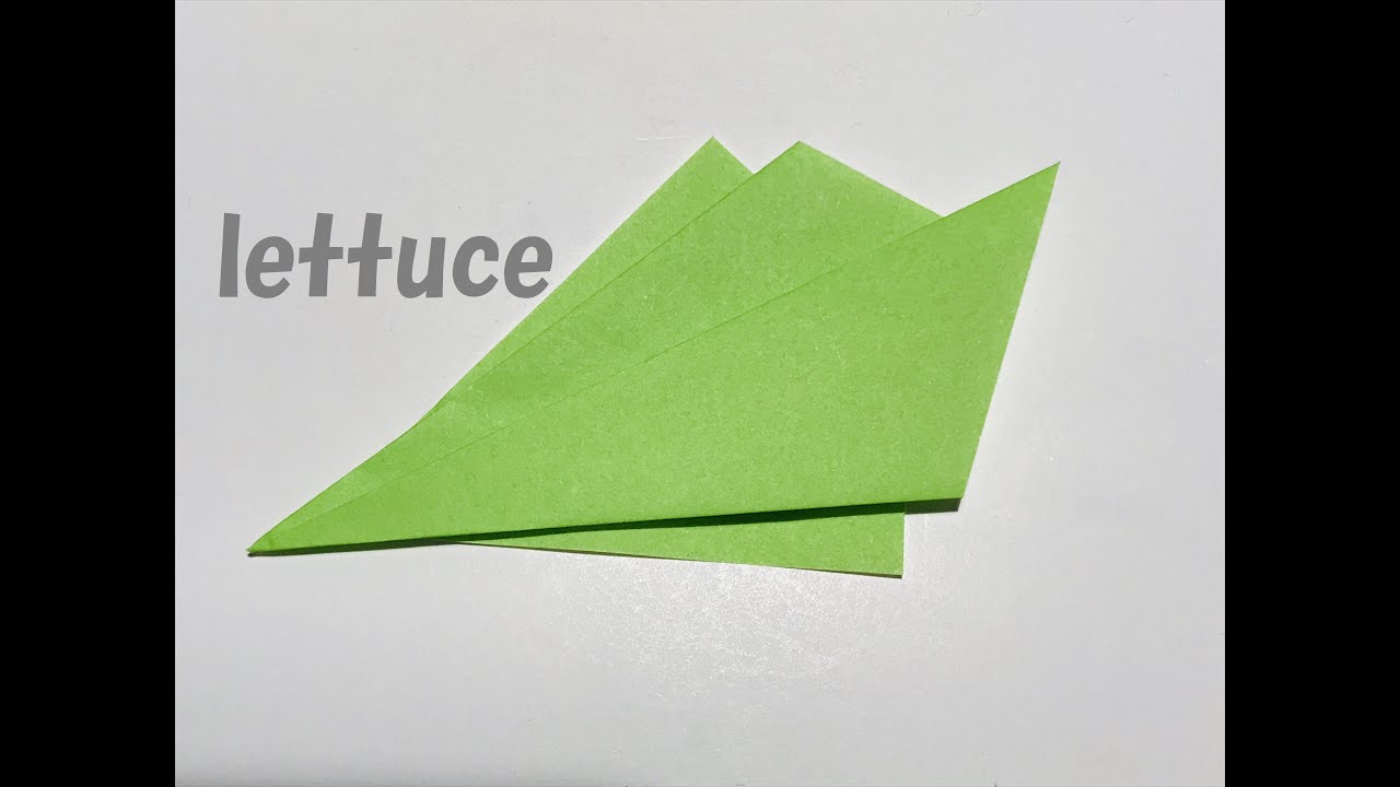 【折り紙・origami】レタス lettuce - YouTube