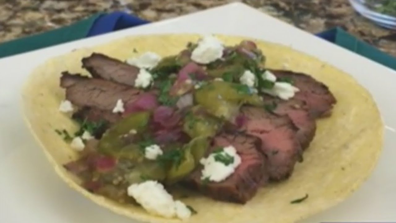 Fox Recipe Box: Grilled Flank Steak with Salsa Verde - YouTube