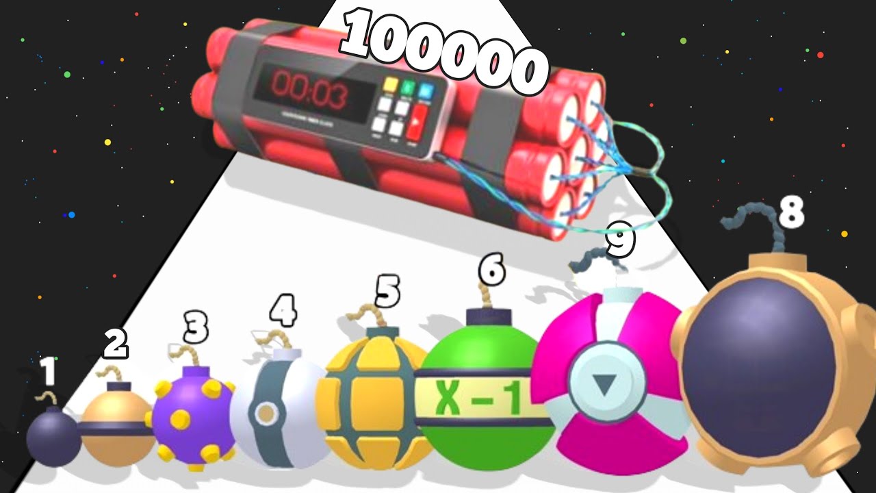 MERGE BOMBS 3D - Level Up Bomb (Satisfying Merge Game! ASMR) Part 1 ...