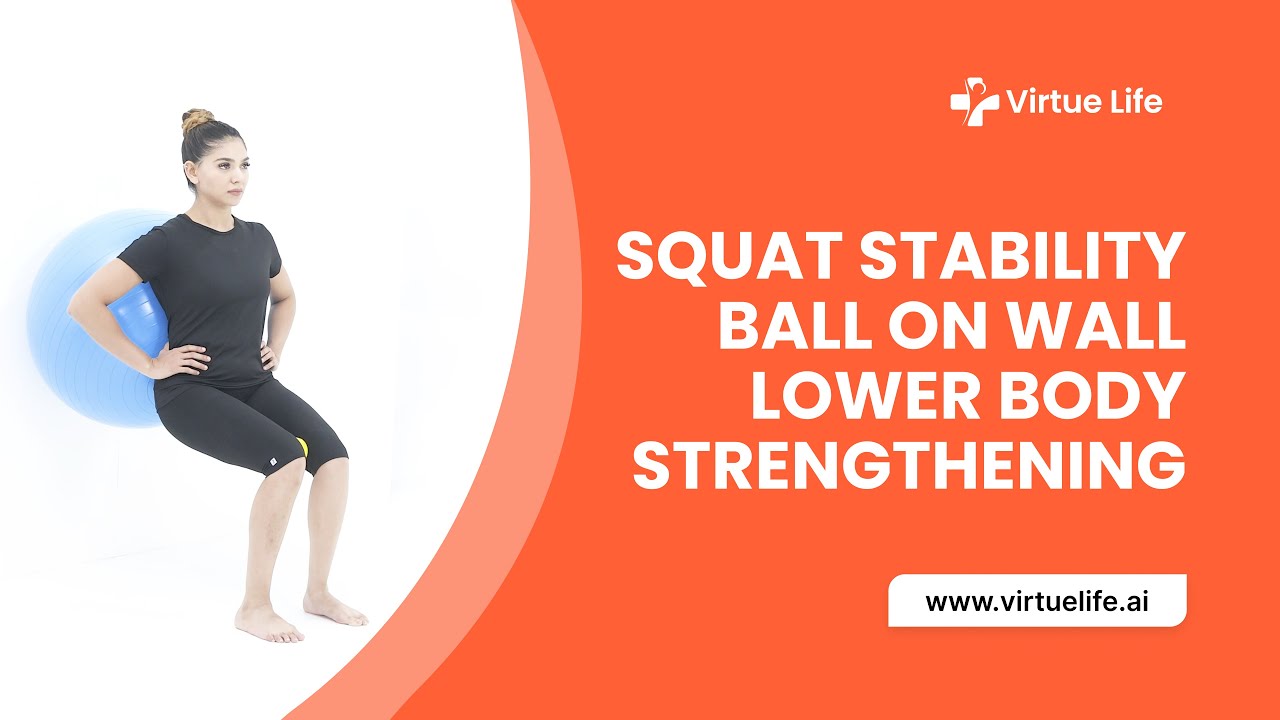 Lower Body Strength & Hip Adduction: Stability Ball Squat Exercise ...