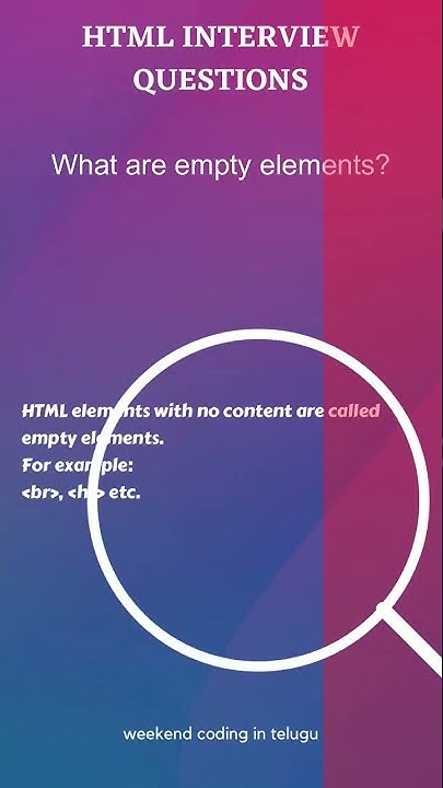 The REAL story behind empty elements in HTML - You won't believe it! #shorts - YouTube