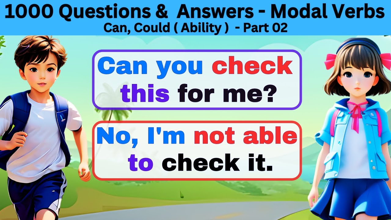 1000 Questions and Answers | Modal Verbs in English |Correct Use of CAN ...