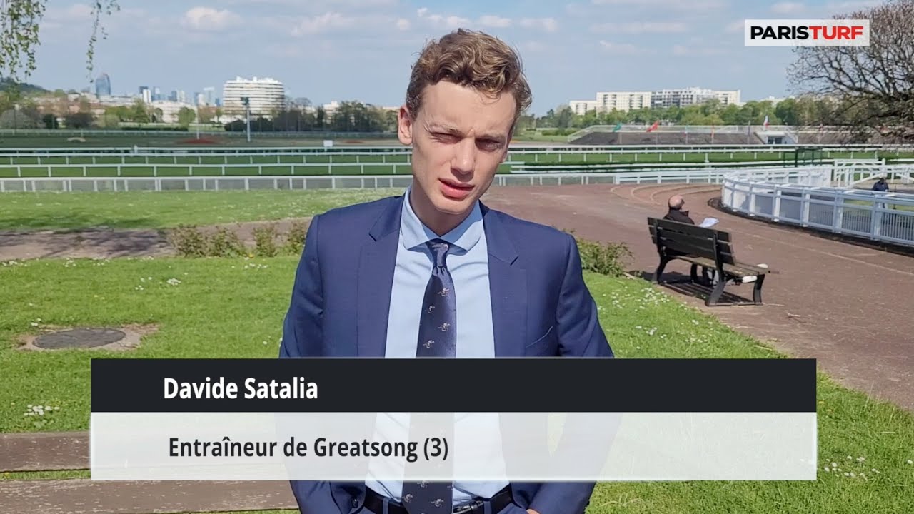 Davide Satalia, entraîneur de Greatsong (19/04 à Auteuil) - YouTube