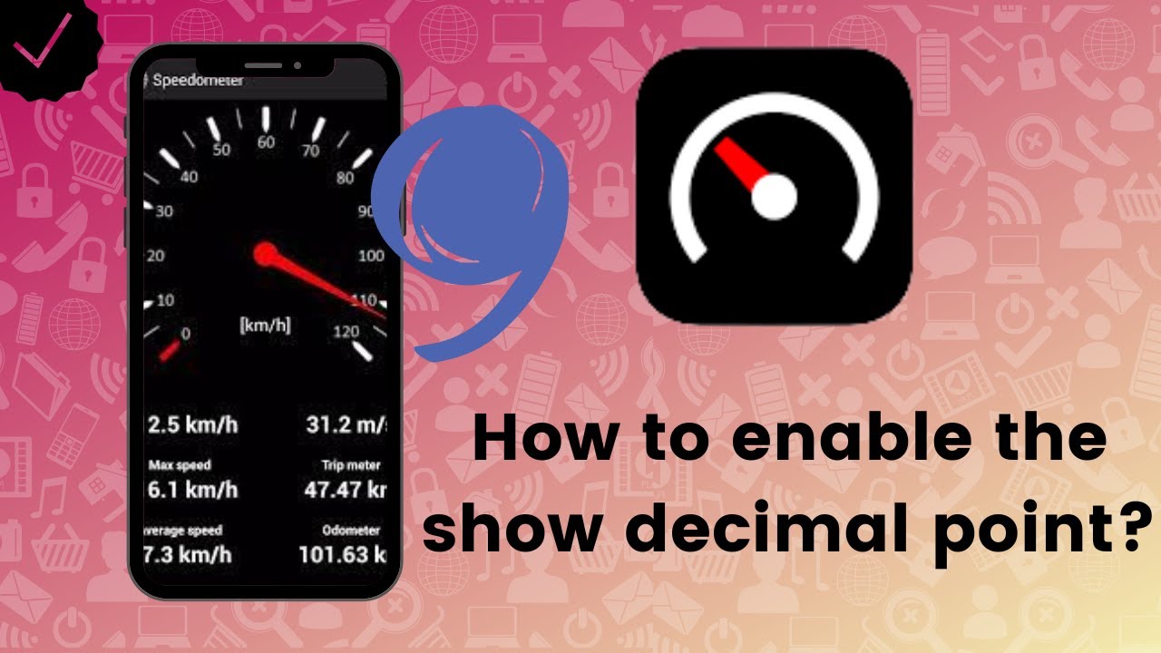 How to enable the show decimal point for speed function in Speedometer ...