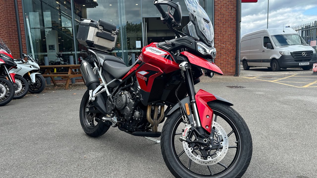 Triumph Tiger 900 GT PRO (Red) walkaround with engine sound for sale ...