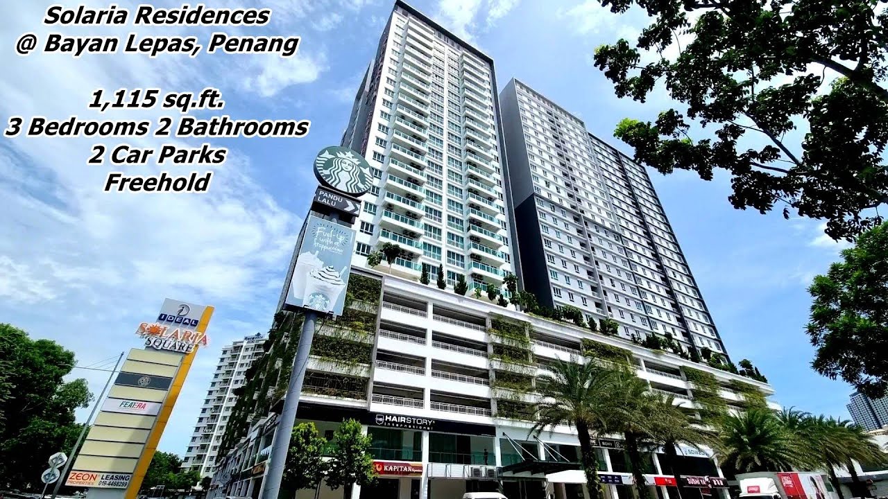 Solaria Residences (1,115 sq.ft.), Bayan Lepas, Penang. - YouTube