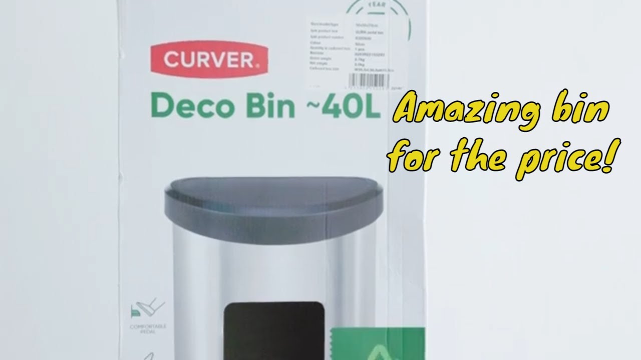 Curver Deco bin review 40L - YouTube