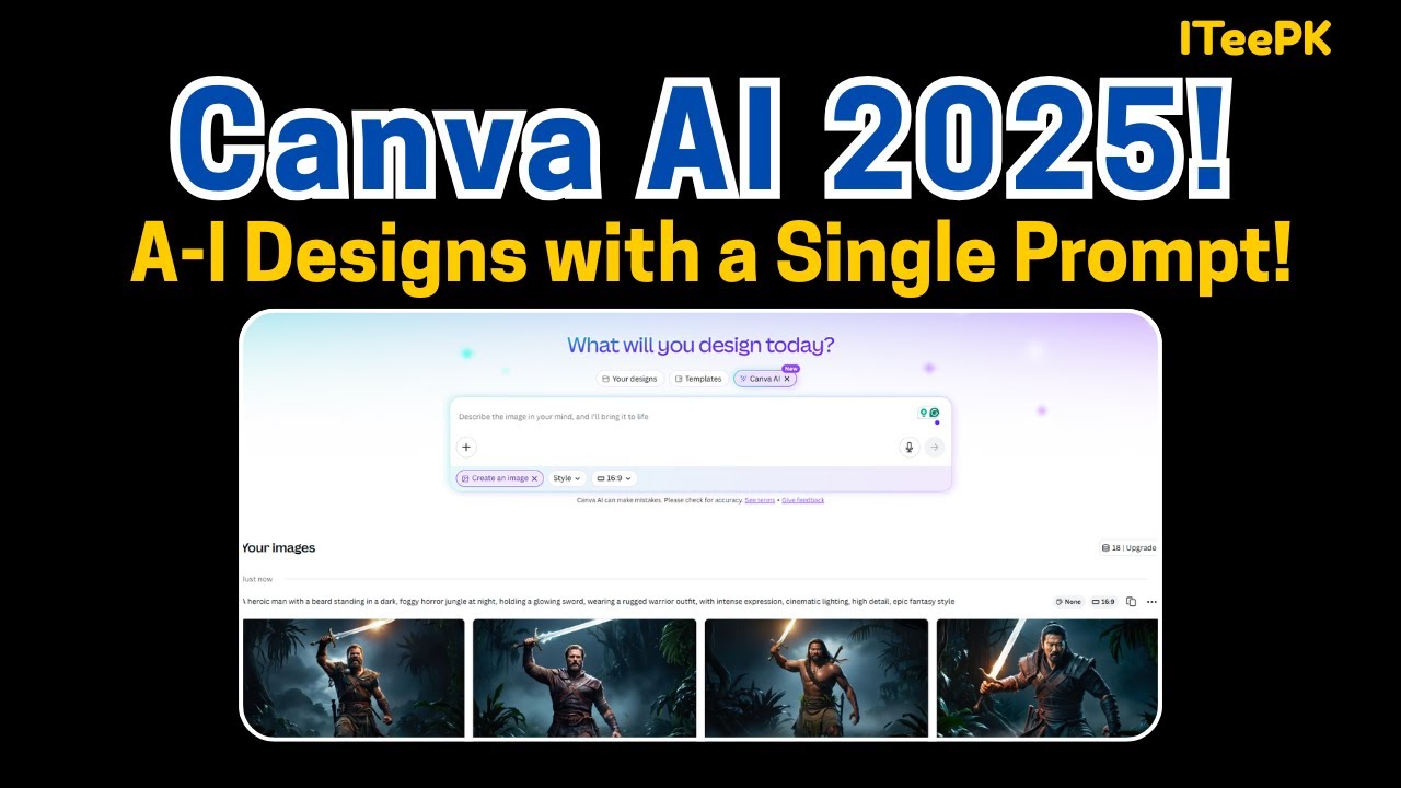 New Canva AI 2025: Generate Presentations, Docs & Images with Prompts ...