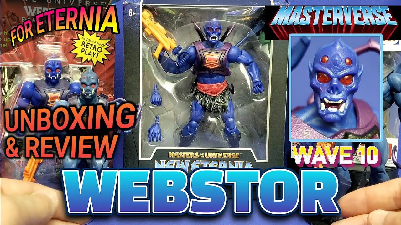 UNBOXING & REVIEW Masterverse WEBSTOR Wave 10 New Eternia Masters of ...