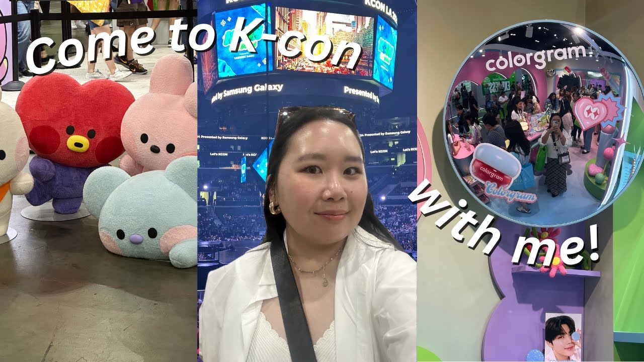 Come to KCON LA 2024 with me + Olive Young + Colorgram + KBeauty booths ...