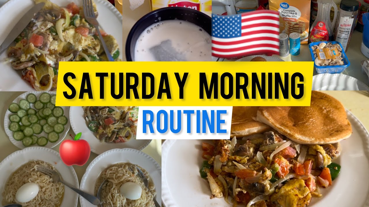 SATURDAY MORNING ROUTINE 😳🇺🇸🙀☀️ - YouTube