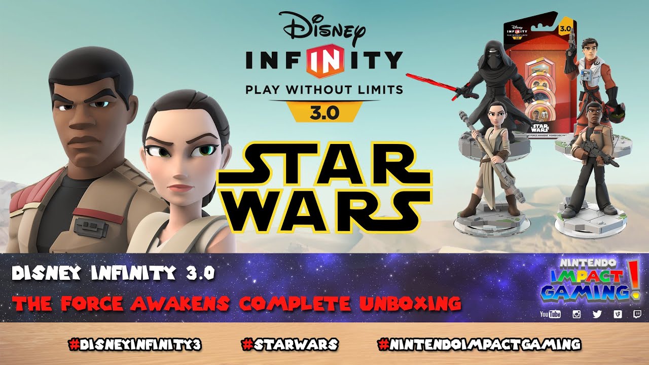 Disney Infinity 3.0 - The Force Awakens Complete Unboxing - YouTube