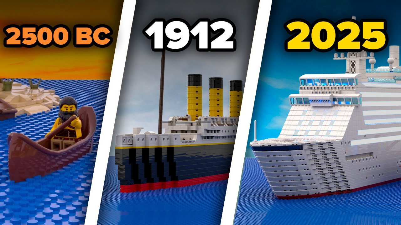 LEGO Evolution of British Ships | Animation - YouTube