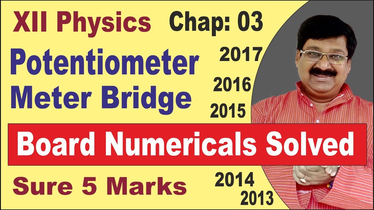 | Potentiometer | Meter bridge | Board Previous Year Questions | Class ...