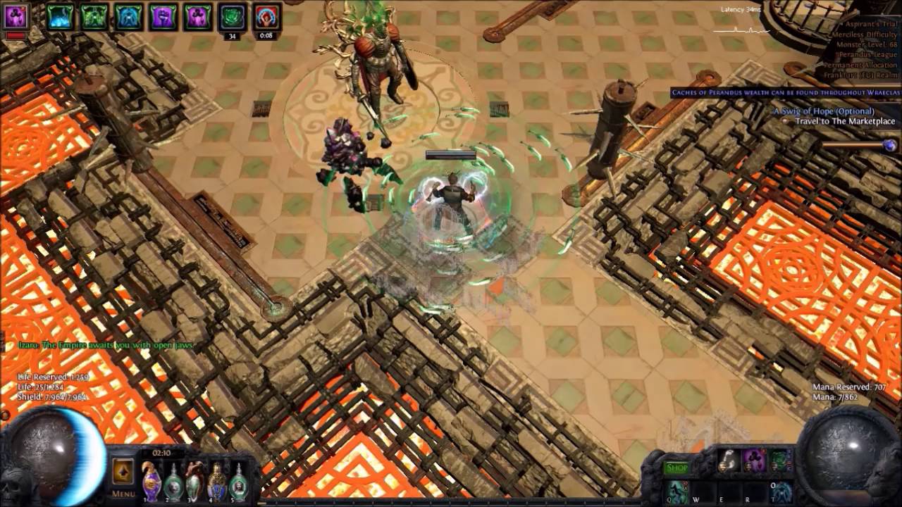 Path of Exile - [TIL] One of Izaro's Lieutenant casts a Thorns-Ability ...