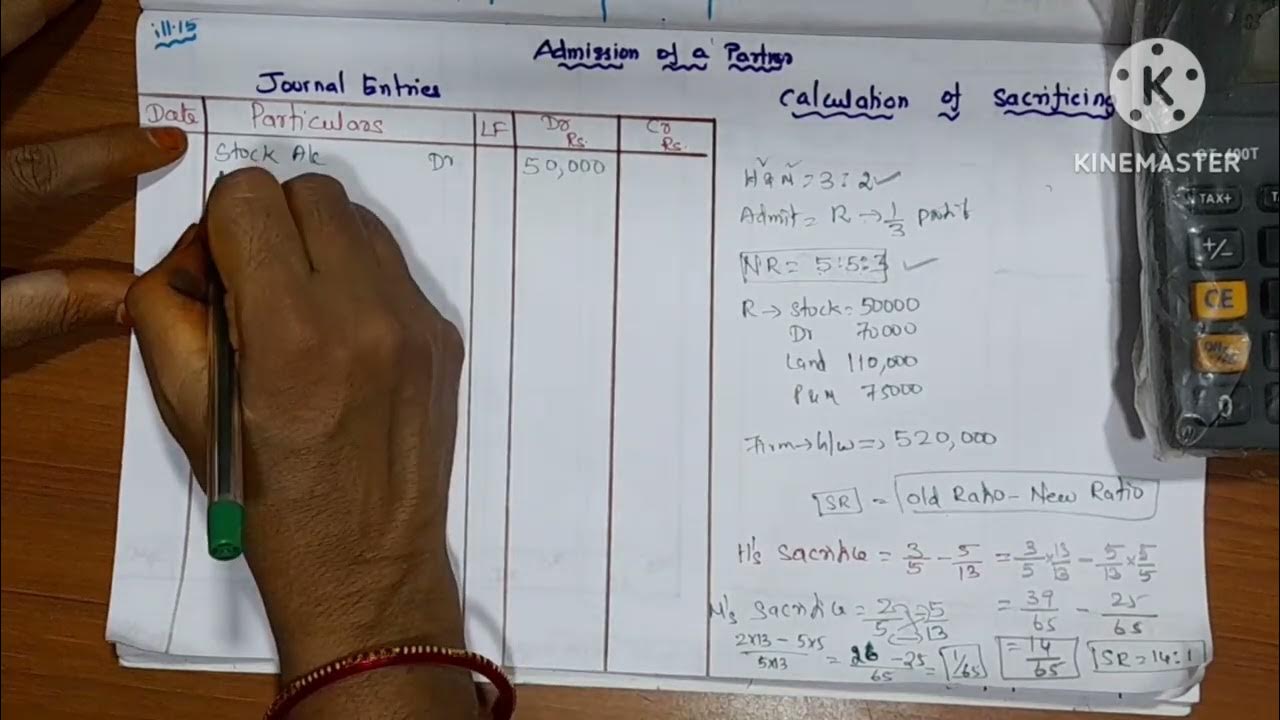 Admission Of A Partner Ill 15 calculate Sacrificing Ratio journal admission-of-a-partner-ill-15-calculate-sacrificing-ratio-journal