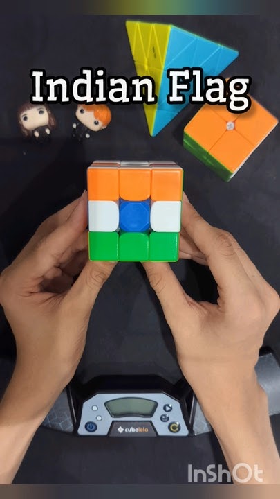 How To Make The Indian Flag on A Rubix Cube! [Flag series Part 1] #cubing #indian #how #ipl # ...