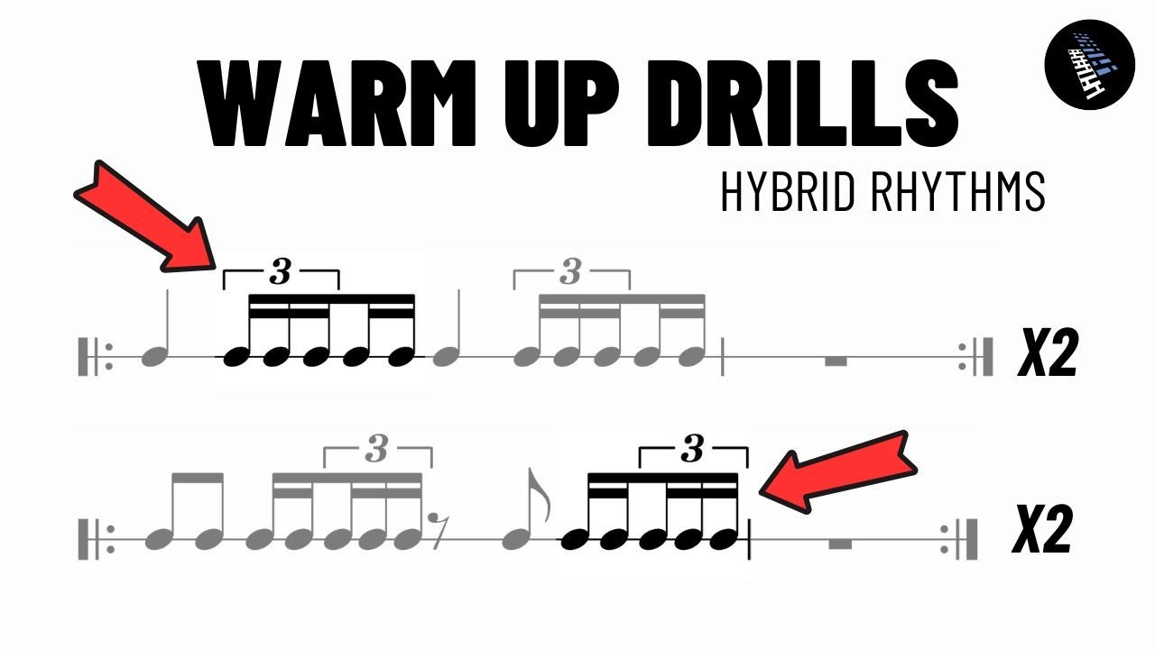 Drills To Practice Hybrid Rhythms - 🎶🥁 - YouTube