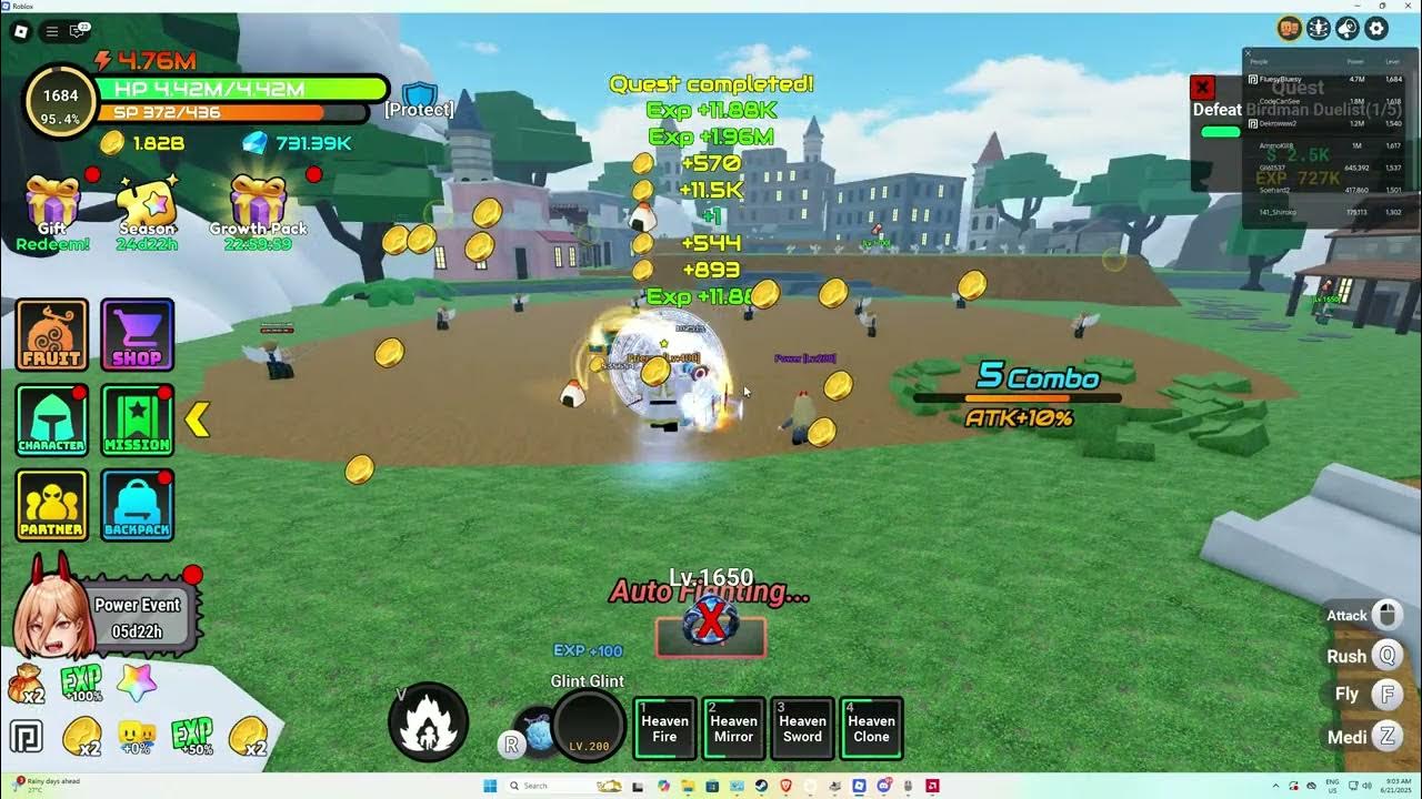 Anime Fruit New Fruit Glint Glint (Kizaru) Skill Showcase and Short ...