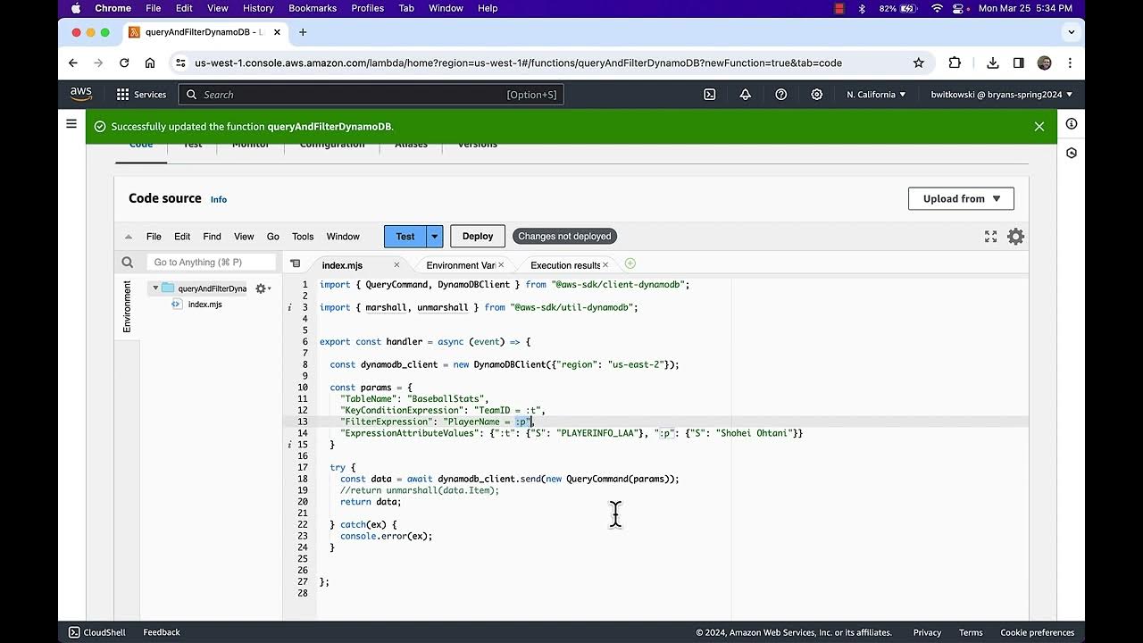 Aws Lambda Query And Filter Dynamodb Youtube