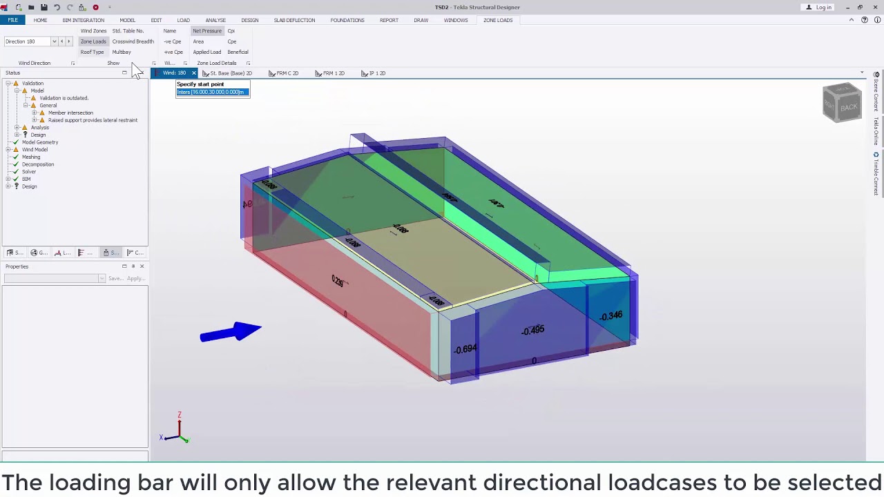 Tekla Structural Designer 2020 - Quick start 2 - 3D modelling - YouTube
