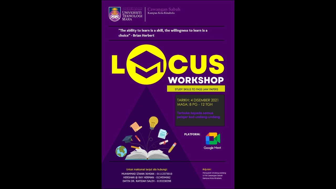BENGKEL LOCUS (LAW COURSE FOR STUDY PURPOSE) - YouTube