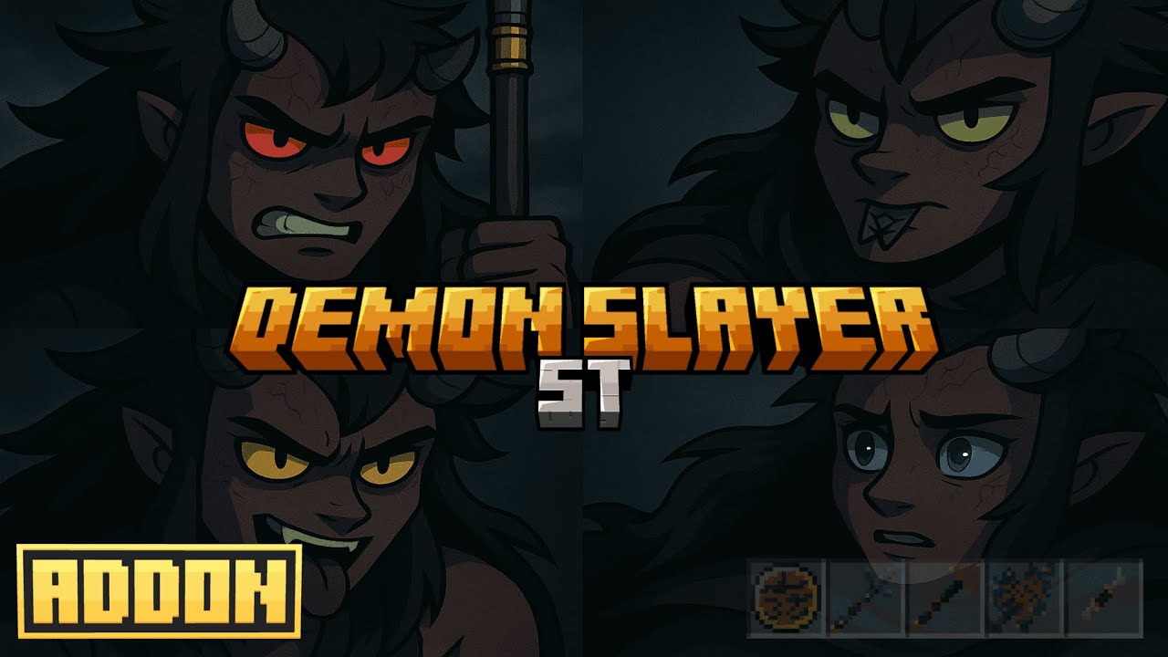 Spoiler [🍎] Demon Slayer St Demon Art HANTENGU #1 #minecraft # ...