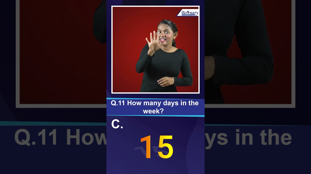 Short Quiz How Many Days In The Week ISL ion YouTube Short Quiz How Many Days In The Week ISL ion YouTube