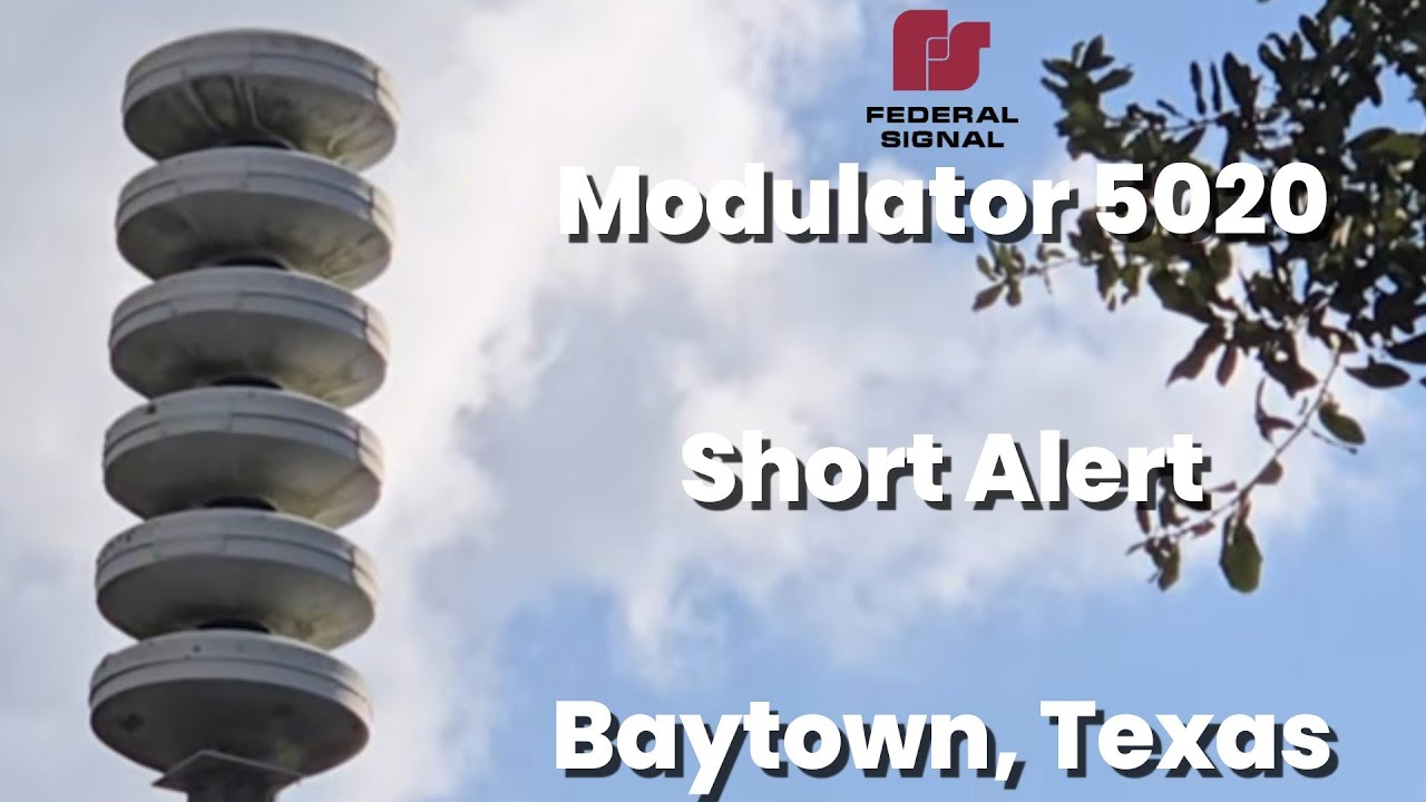 Federal Signal Modulator 5020 | Short Alert | Baytown, Texas - YouTube
