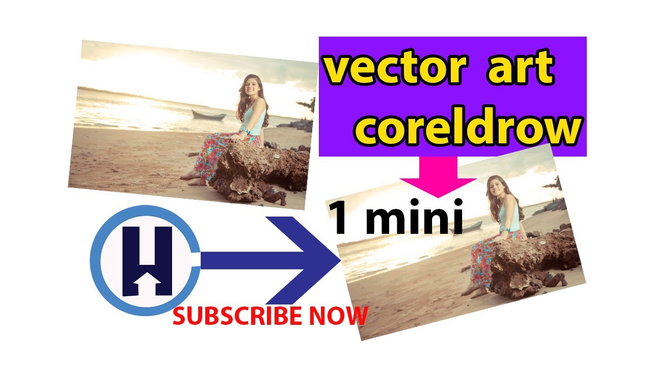HOW TO CREATE VECTOR IMAGE IN COREL DROW - YouTube